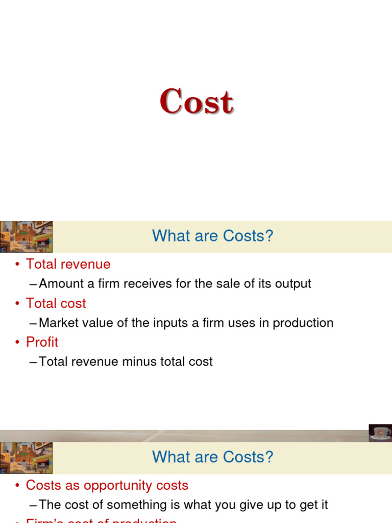 ME 4 Cost | PDF | Average Cost | Marginal Cost