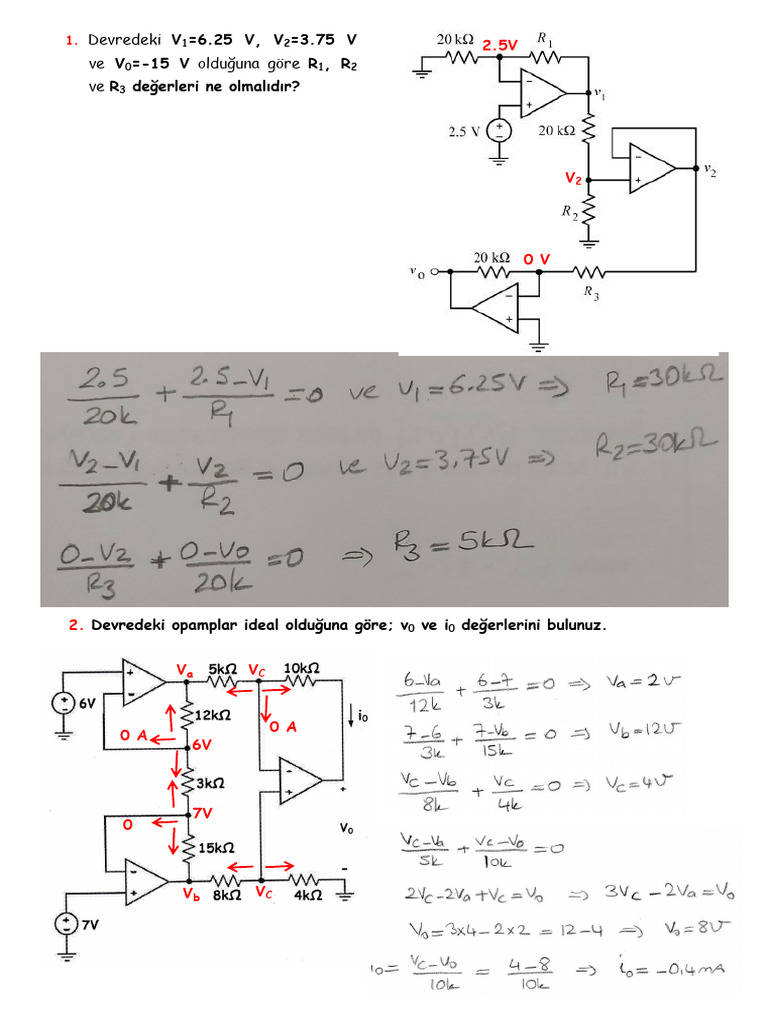 DC Opamp Örnekleri̇ | PDF