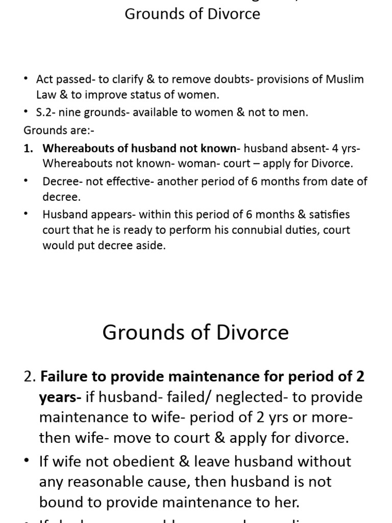 Dissolution of Muslim Marriage Act, 1939 | PDF | Husband | Divorce Dissolution of Muslim Marriage Act, 1939 | PDF | Husband | Divorce