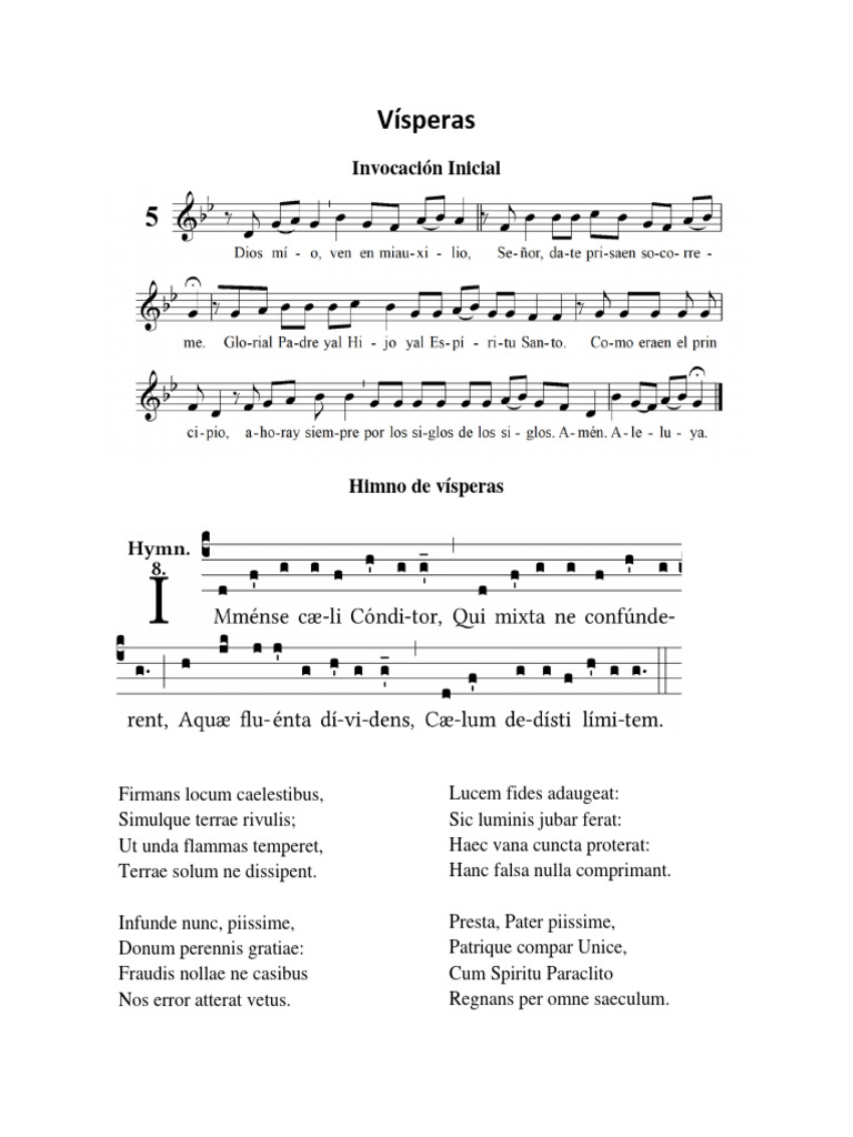 Vísperas | PDF | Cristo (título) | Oración