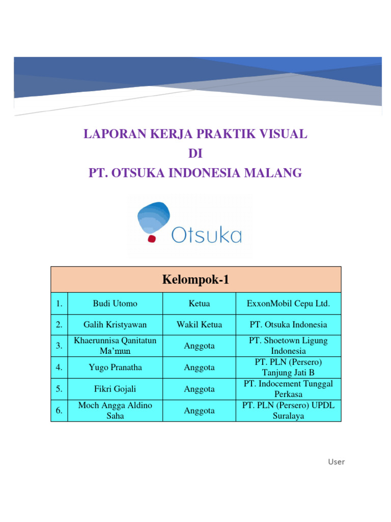 Contoh Gambaran Laporan PKL Ahli k3 Kimia | PDF