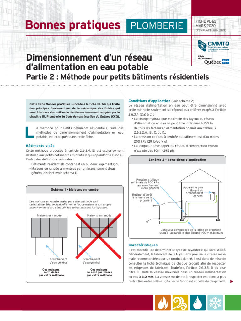 FB Alimentation Eau Potable Petits Batiments Residentiels | PDF | Computers