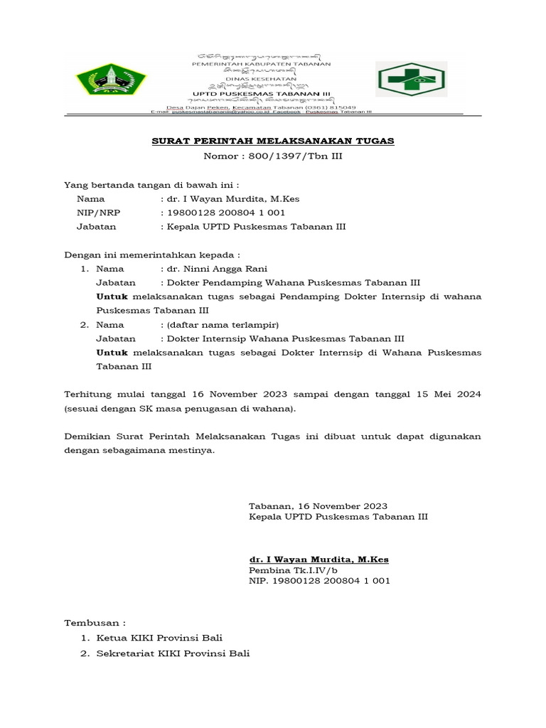 SPMT PKM TBN Nov 2023 | PDF