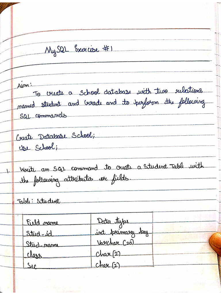 SQL Exercise 1-5 | PDF