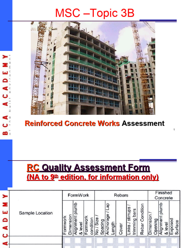 MSC Topic 3B - C21 | PDF | Concrete | Reinforced Concrete