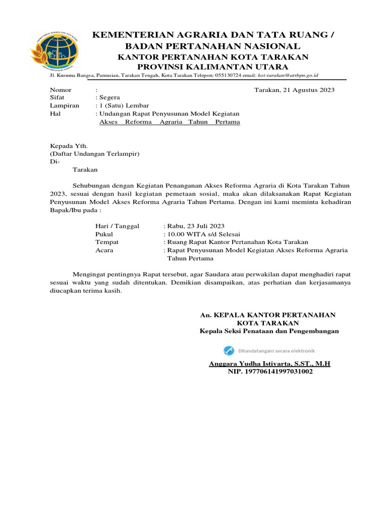 Rapat Penyusunan Model | PDF