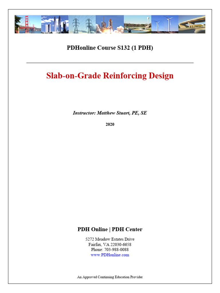Slab On Grade Reinforcing Design | PDF | Prestressed Concrete | Concrete