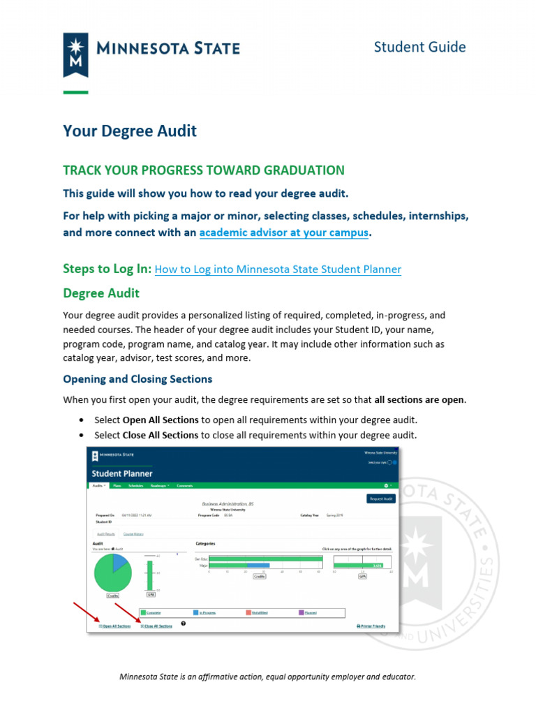 Degree Audit How To | PDF