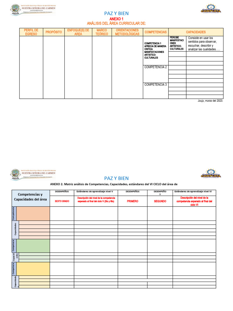 Formato Anexos 1-2 Y3 | PDF