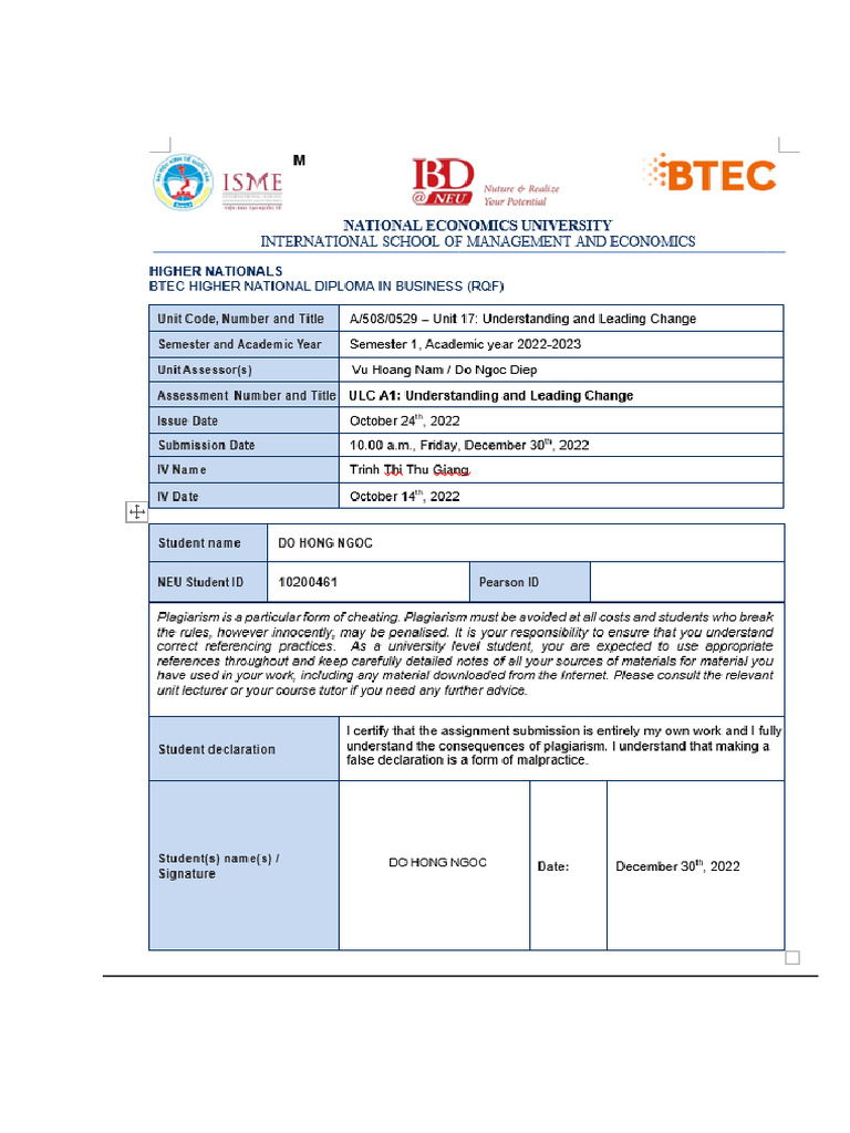 Ulc - A1.2 | PDF | Employment | Leadership