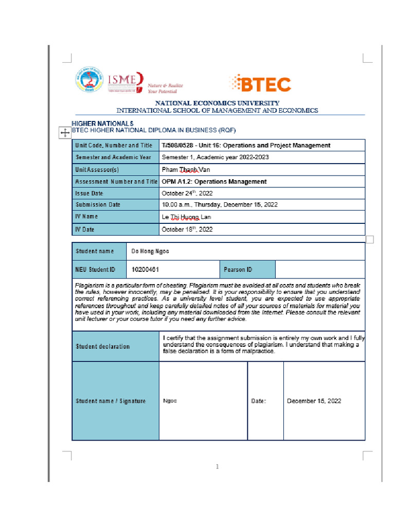 Opm - A1 | PDF | Lean Manufacturing | Retail