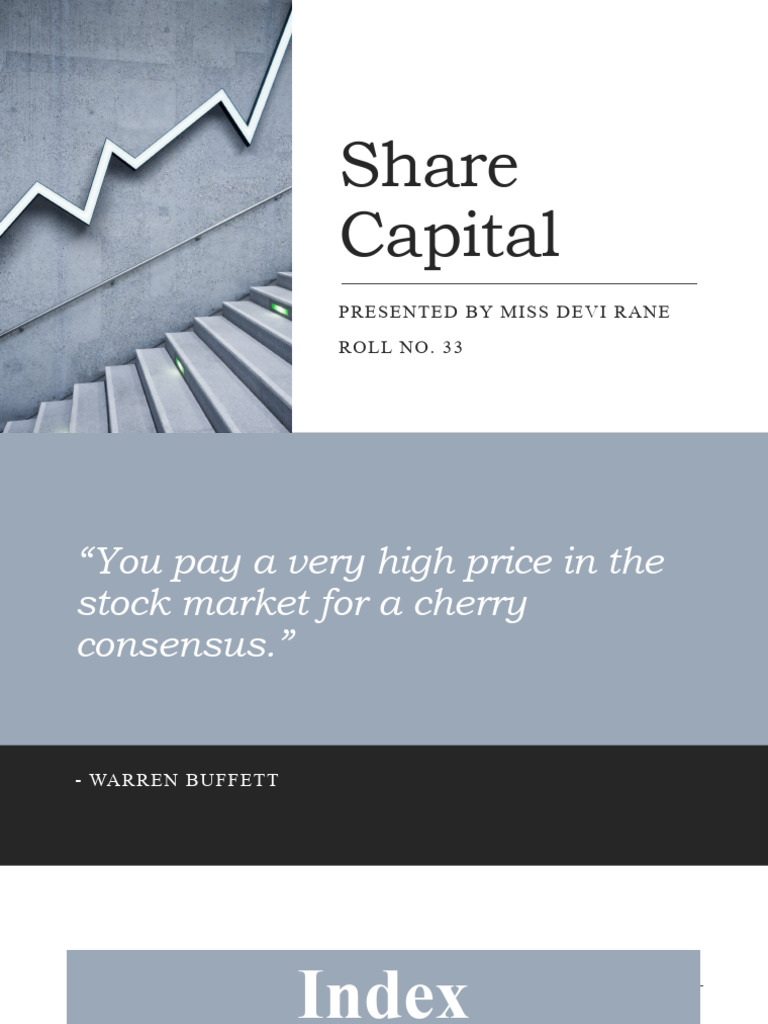Law Presentation Sem 4 (Share Capital) | PDF | Preferred Stock | Stocks