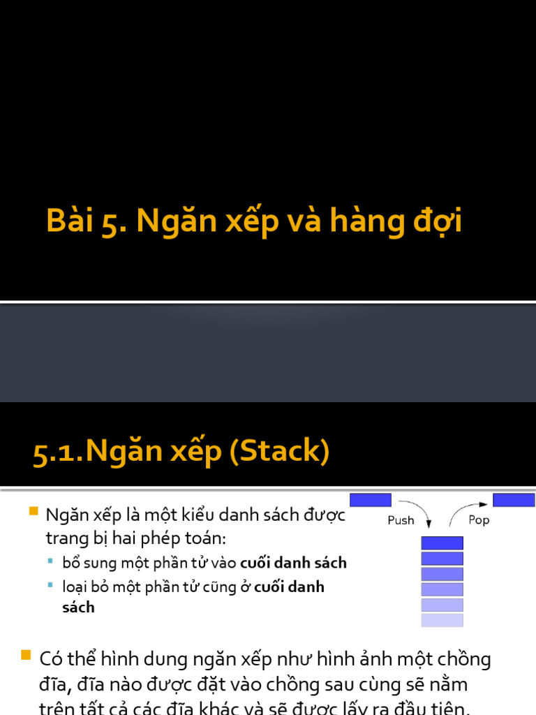 Cau Truc Du Lieu Va Giai Thuat - Pham The Bao - Slides - Ngan Xep - Hang Doi | PDF