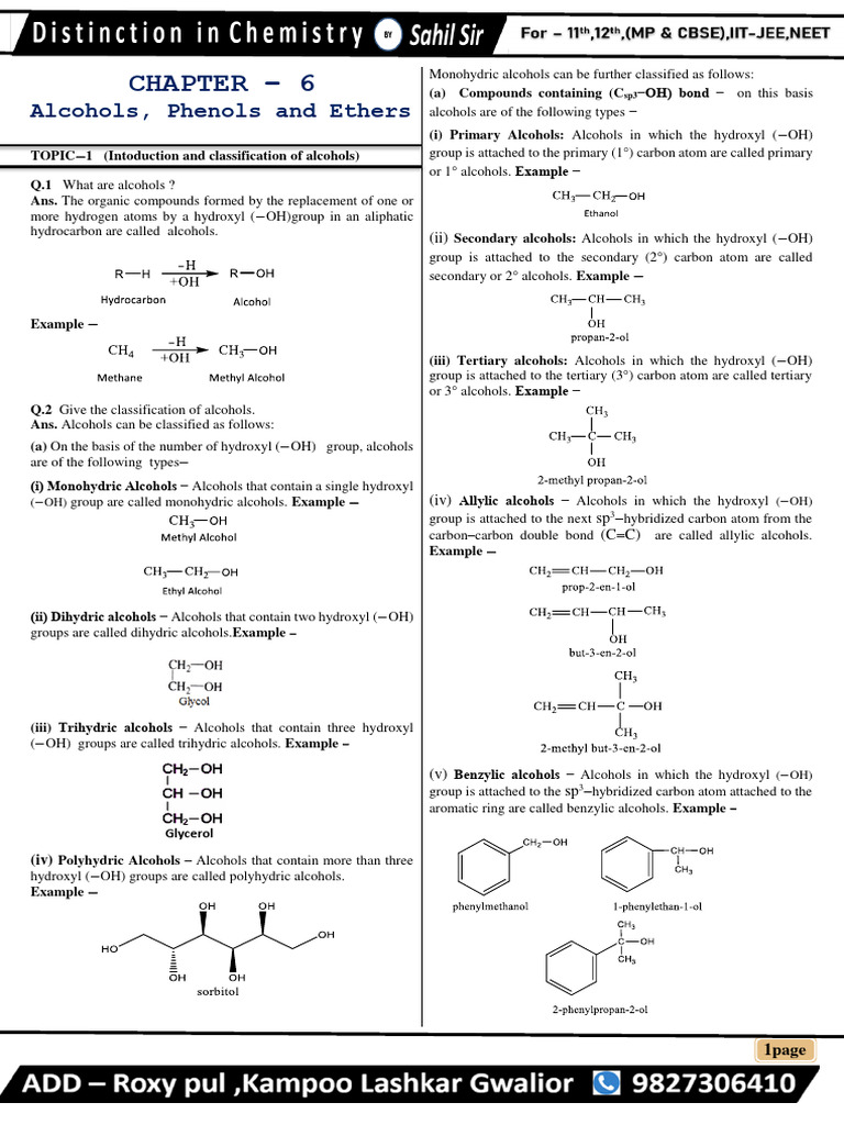 Alcohols | PDF | Properties Of Water | Hydrogen Bond