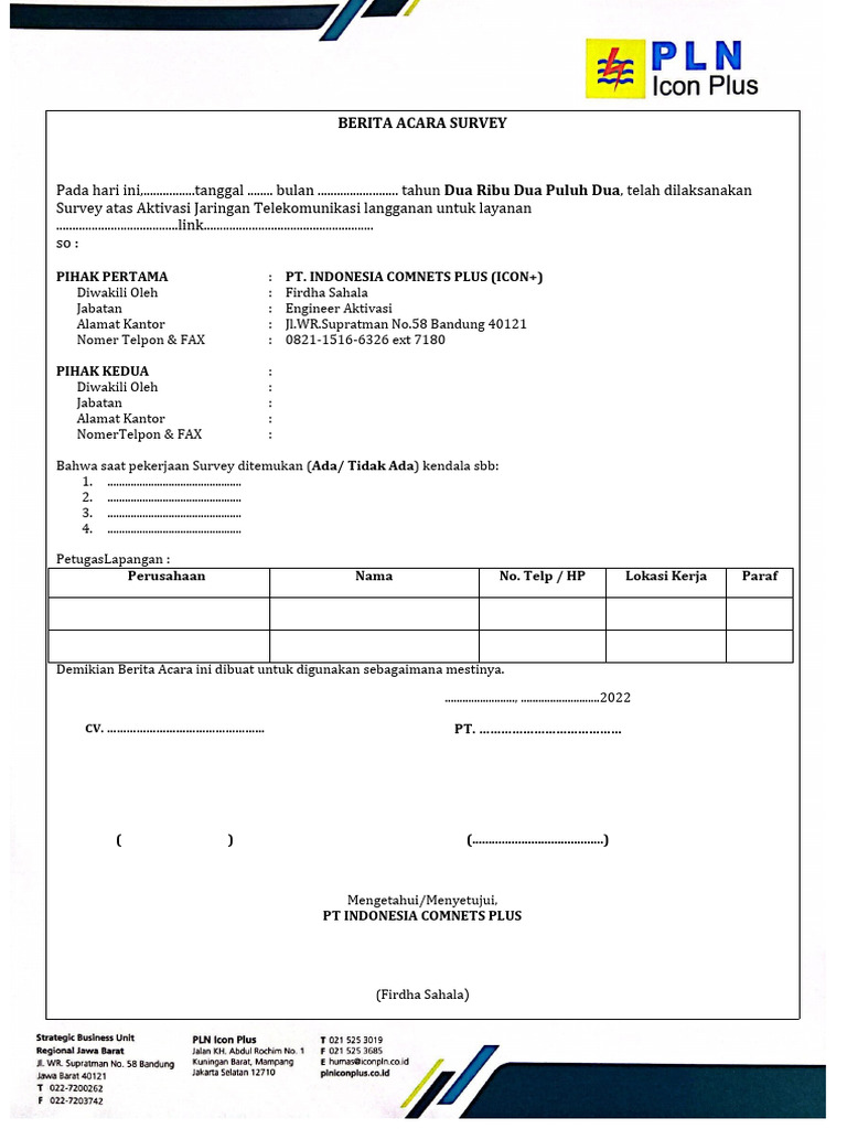 Kop Surat ICON+ | PDF