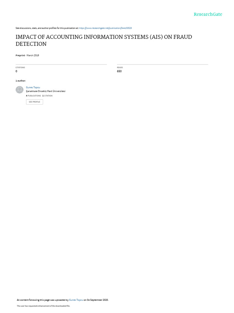 The Impactof AISon Fraud Detection | PDF