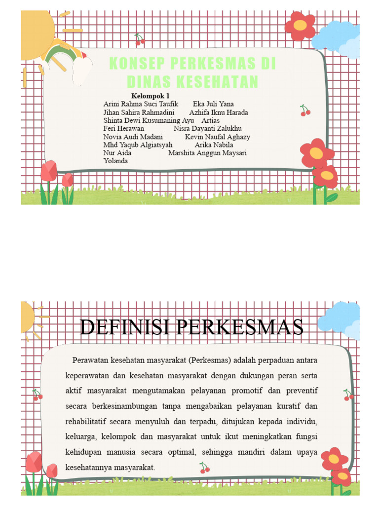 Kelompok 1 Perkesmas | PDF | Pengembangan Diri | Kesehatan Holistik