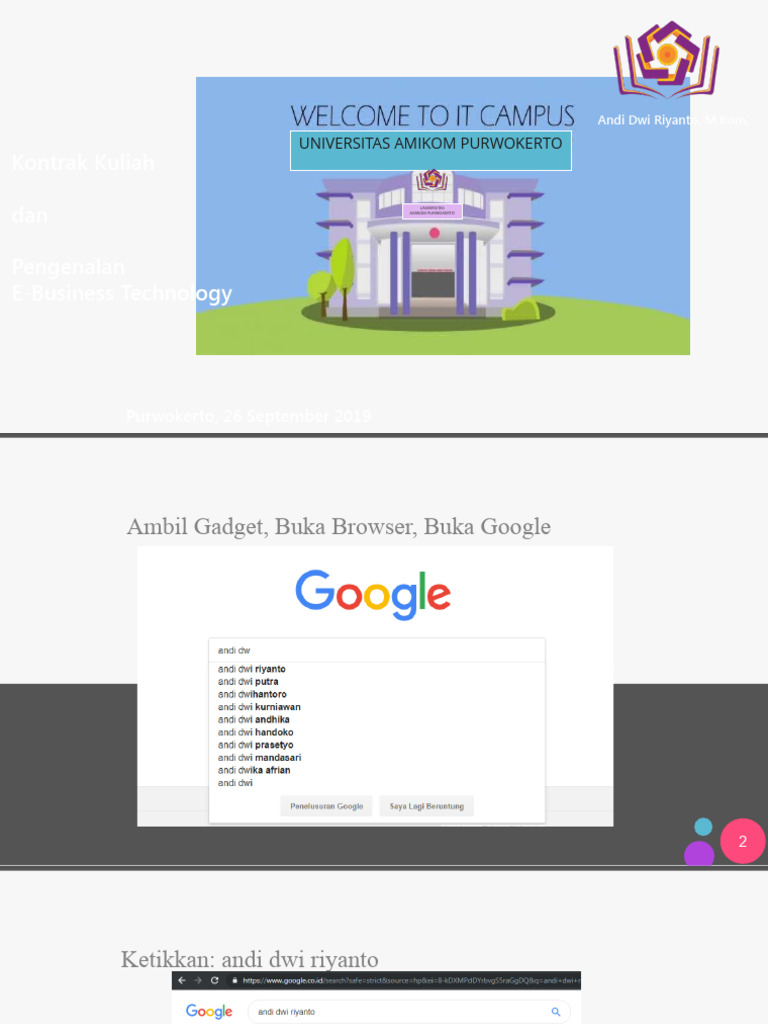 Kontrak Kuliah Dan Pengenalan E-Business Technology | PDF | Tullii