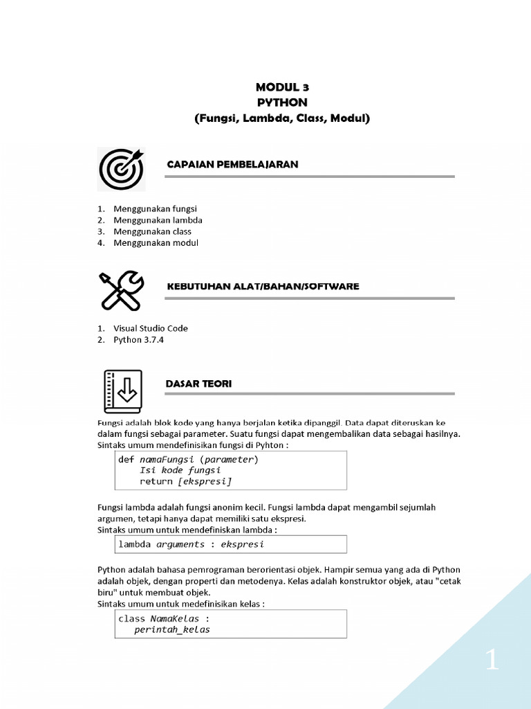 Modul 03 Python Lanjut 2 | PDF
