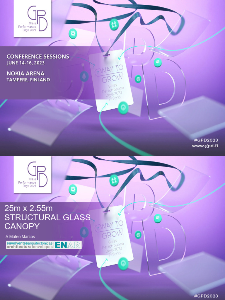 25mx2.55m Structural Glass Canopy | PDF | Building Engineering | Civil Engineering