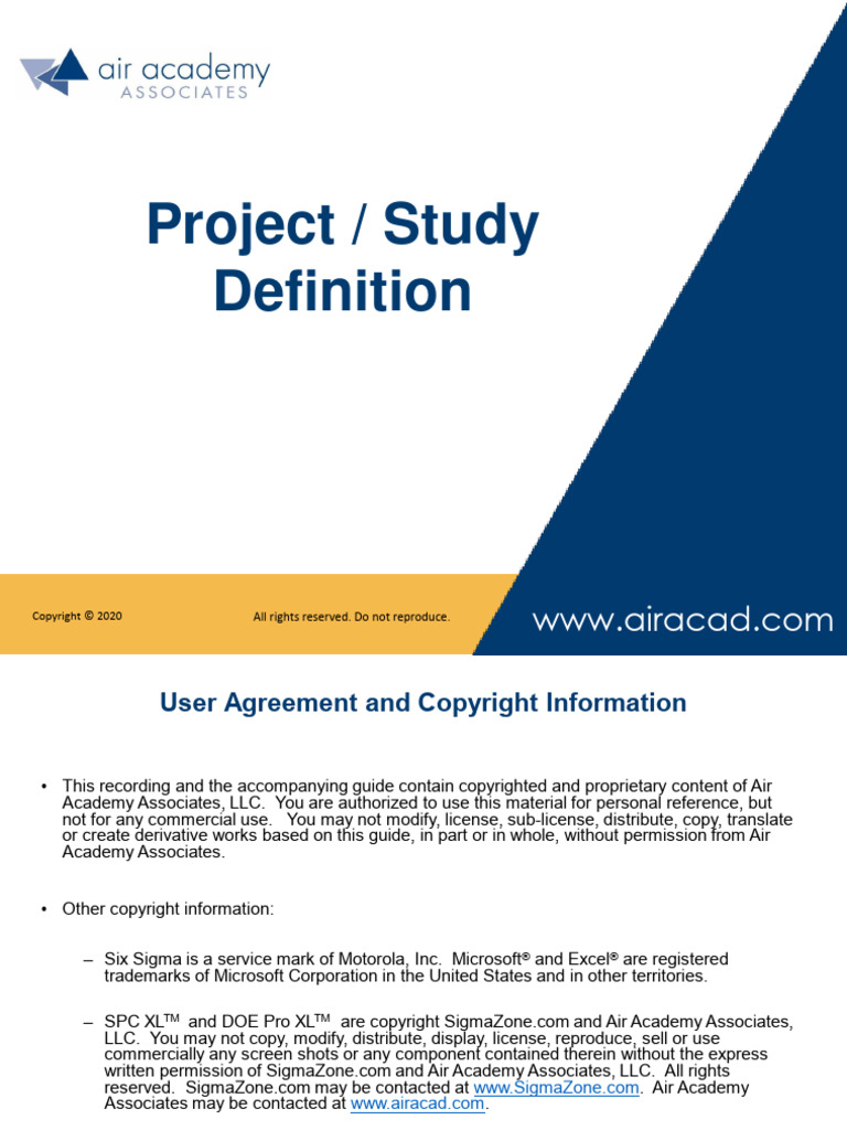 20 Project-Study-Definition | PDF