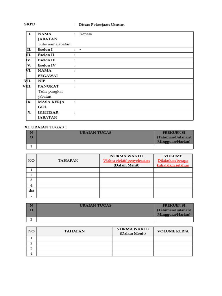 Form Quisioner | PDF