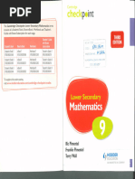 Workbook - Cambridge Lower Secondary Mathematics - Grade 09 | PDF | Triangle | License