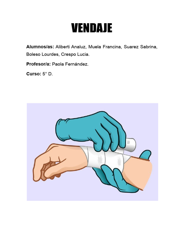 VENDAJE | Descargar gratis PDF | Herida | Medicina CLINICA