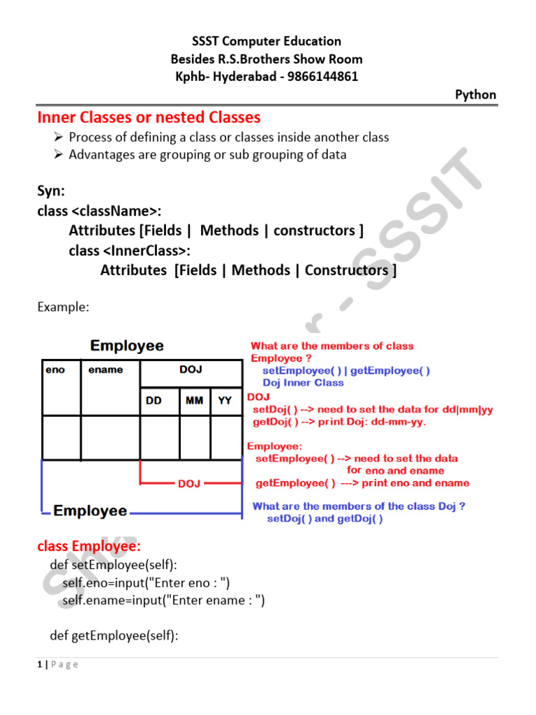 40.inner Classes (ADV) | PDF | Constructor (Object Oriented Programming ... 40.inner Classes (ADV) | PDF | Constructor (Object Oriented Programming ...