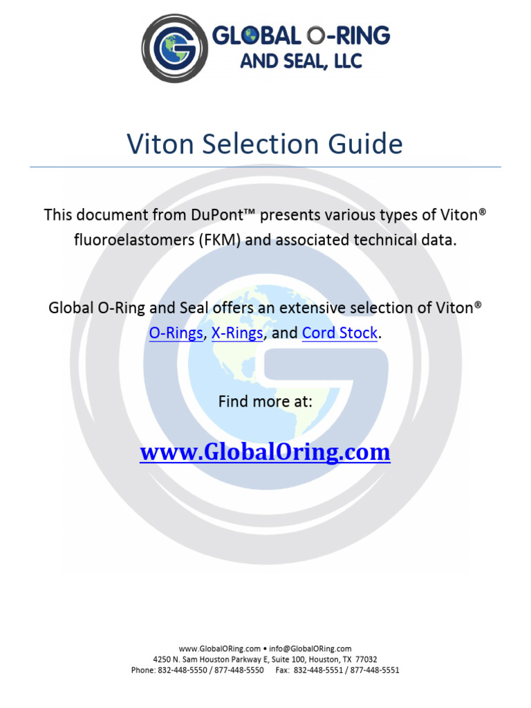 Viton Selection Guide | PDF | Polymers | Ether
