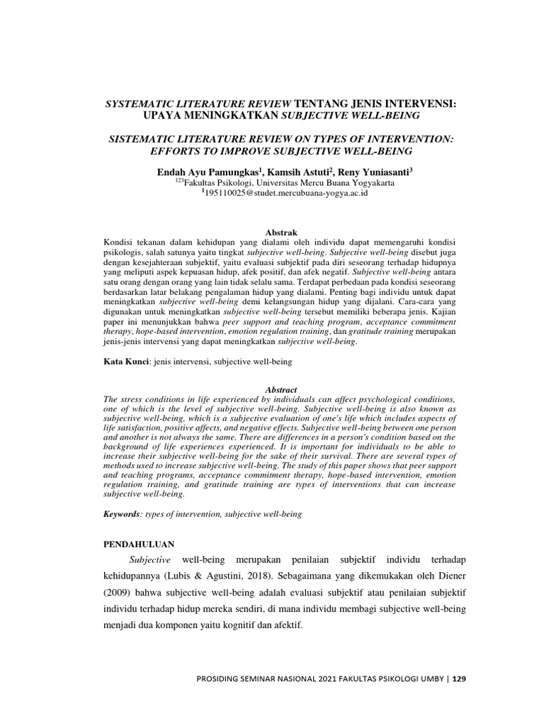 Systematic Literature Review Tentang Jenis Intervensi: Upaya ...