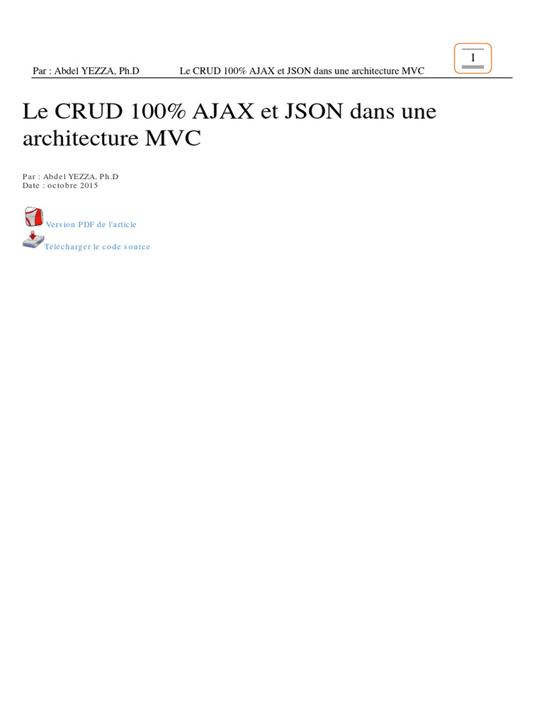 Crud Ajax Json | PDF | Ajax (Programmation) | Internet