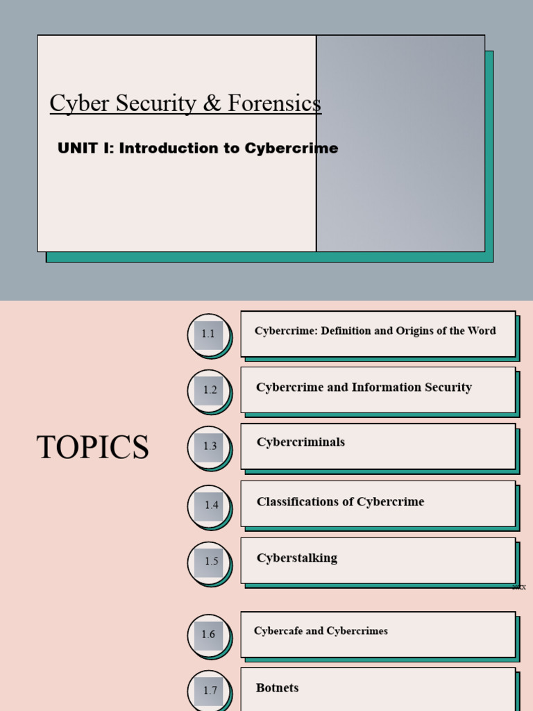 Cyber Security & Cryptography Unit-1 | PDF | Cybercrime | Malware Cyber Security & Cryptography Unit-1 | PDF | Cybercrime | Malware