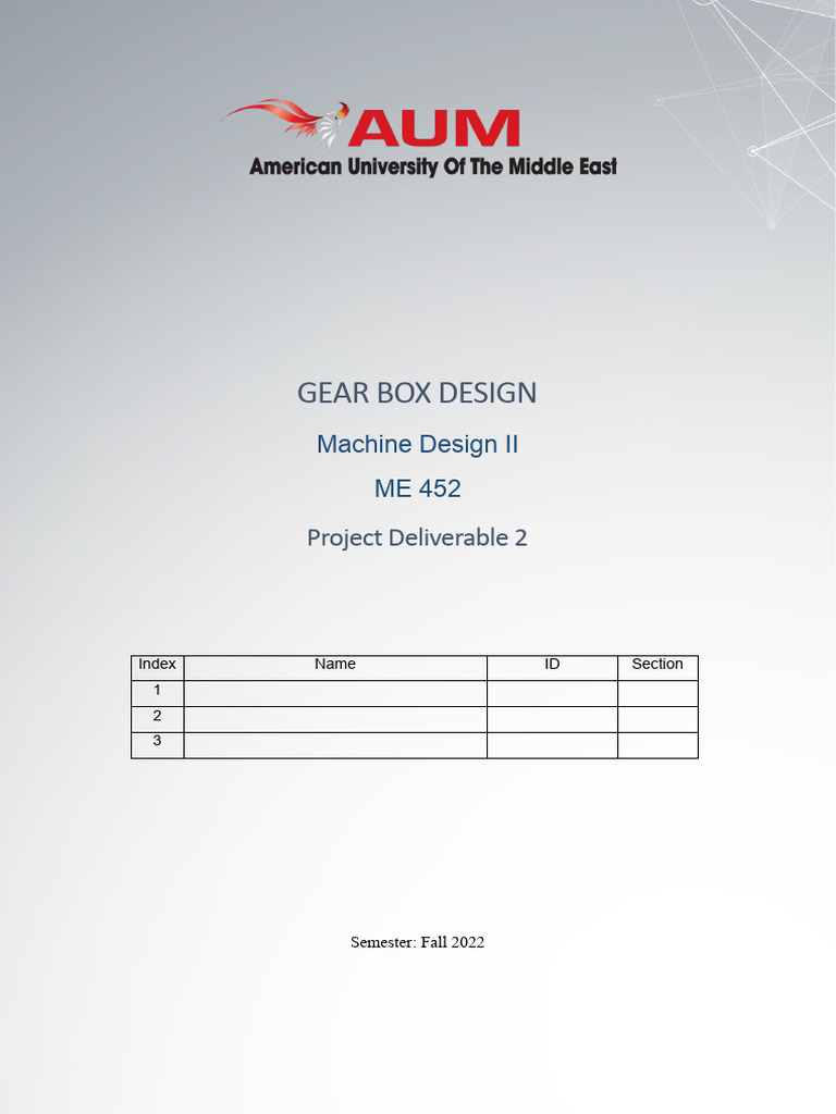 New Gearbox Design | PDF | Gear | Bearing (Mechanical)