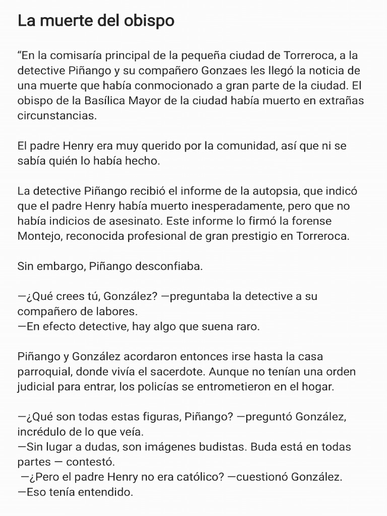 La Muerte Del Obispo Pdf