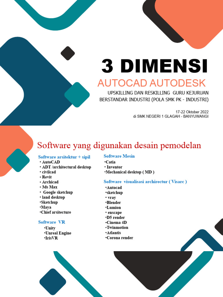 Materi 1 (Autocad 3D) | PDF