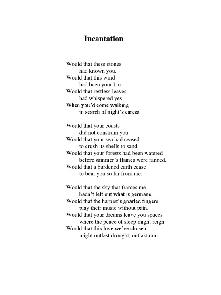 Incantation | PDF | Young Adult