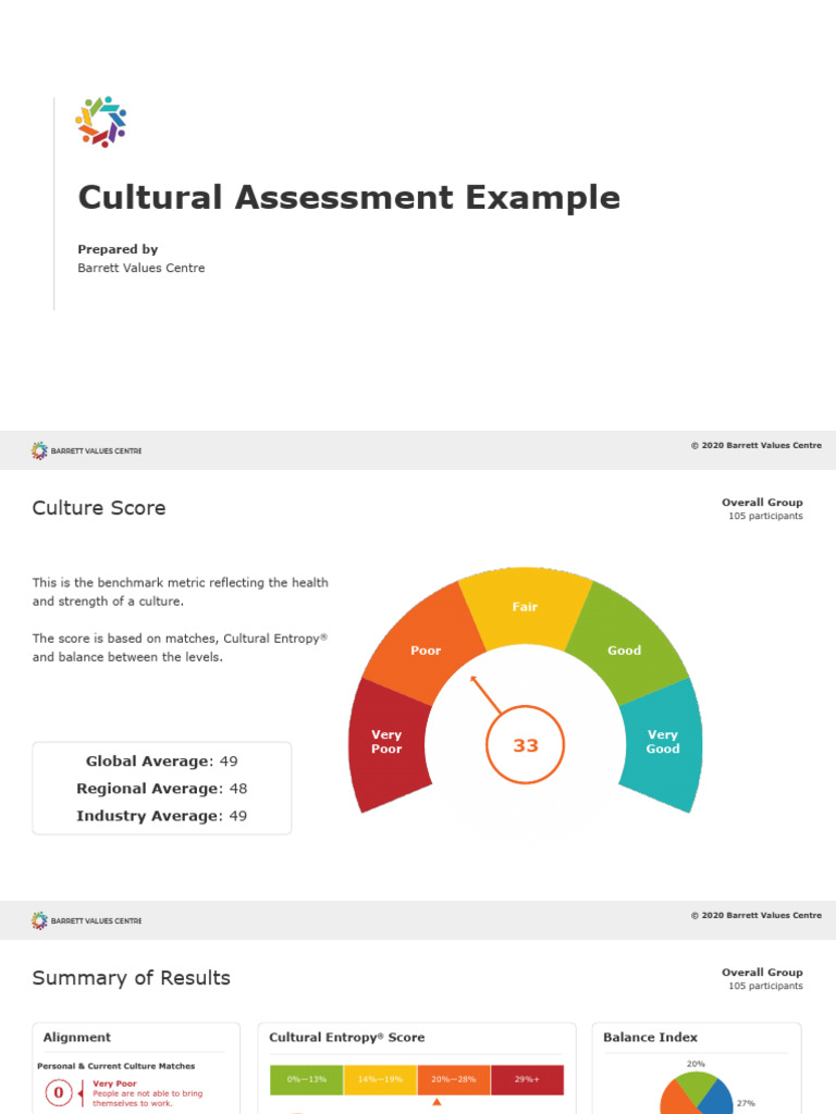 Culture Assessment Diagrams Example 0 | PDF | Goal | Customer