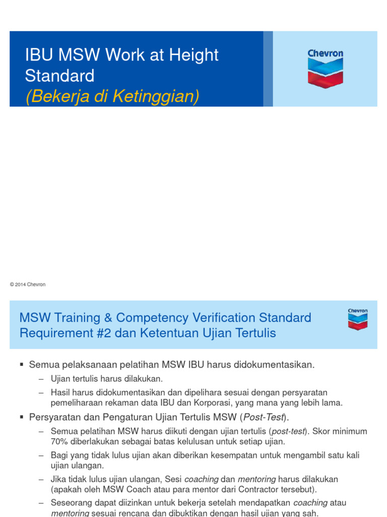 Work at Height Training - Ind | PDF
