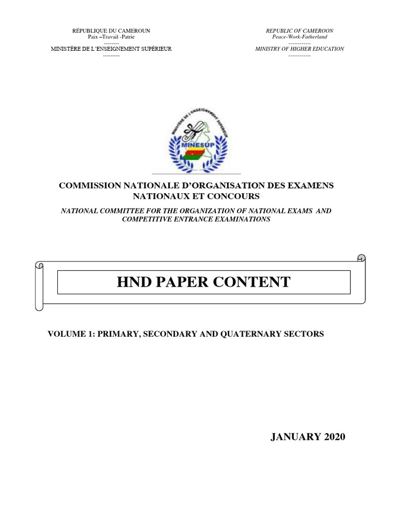 Canevas HND 2020 - Vol 1 | PDF | Technology & Engineering