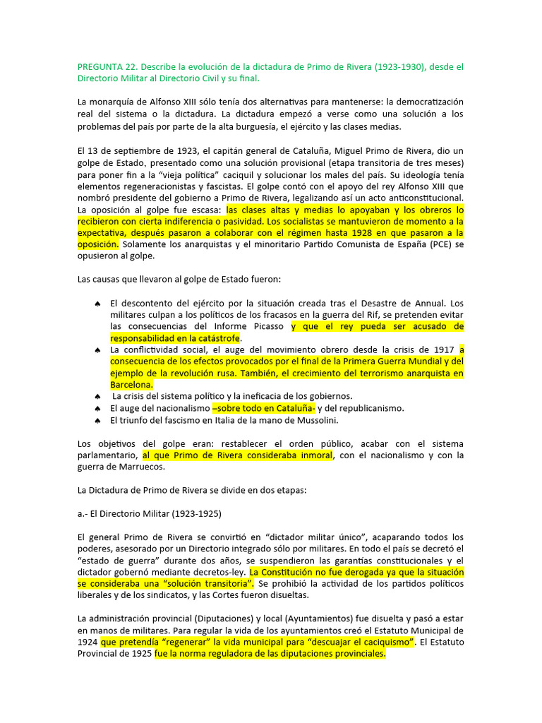 Borrador Resumen - PREGUNTA 22 | PDF | España | Teorías políticas