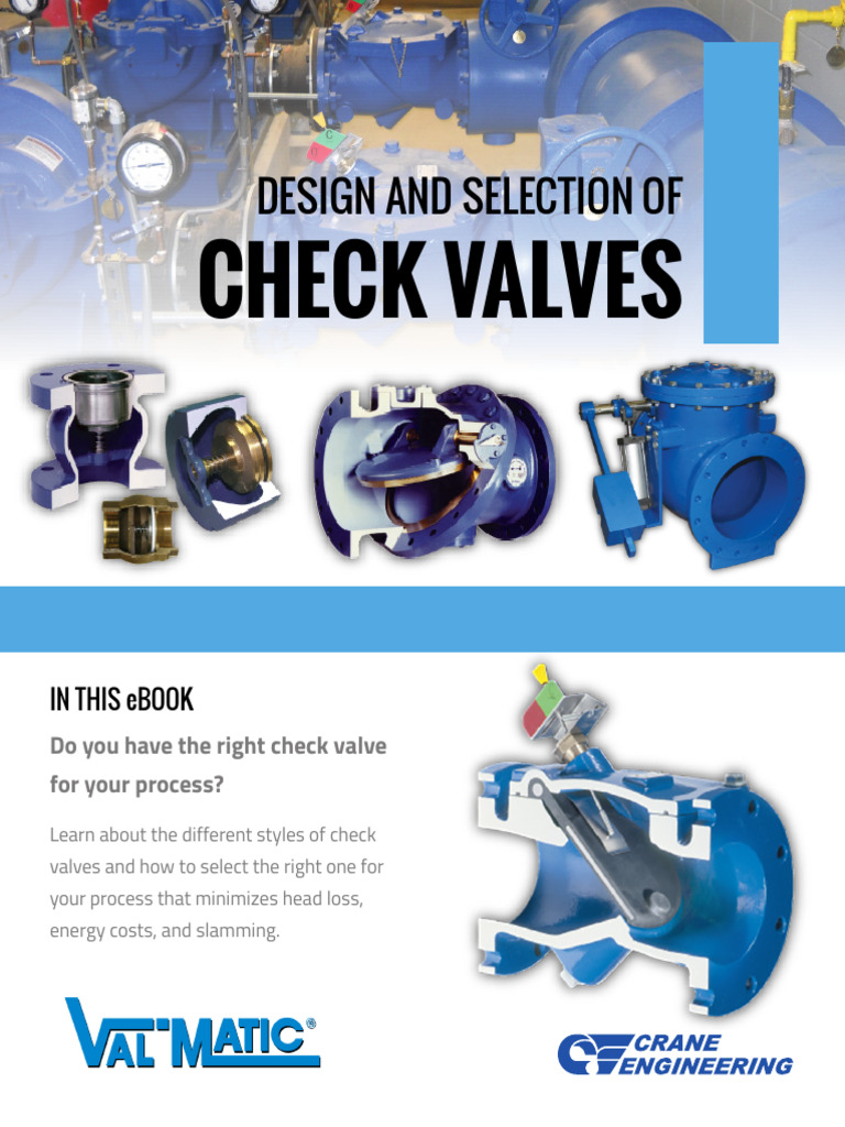 Guide To Design and Selection of Check Valves | PDF | Valve | Pump