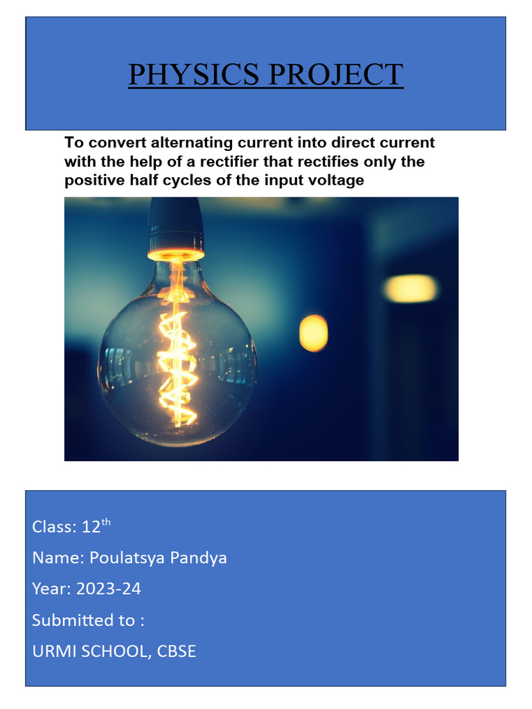 Physics Project 1 | PDF