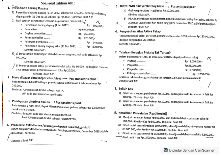 Soal Latihan Ajp | PDF