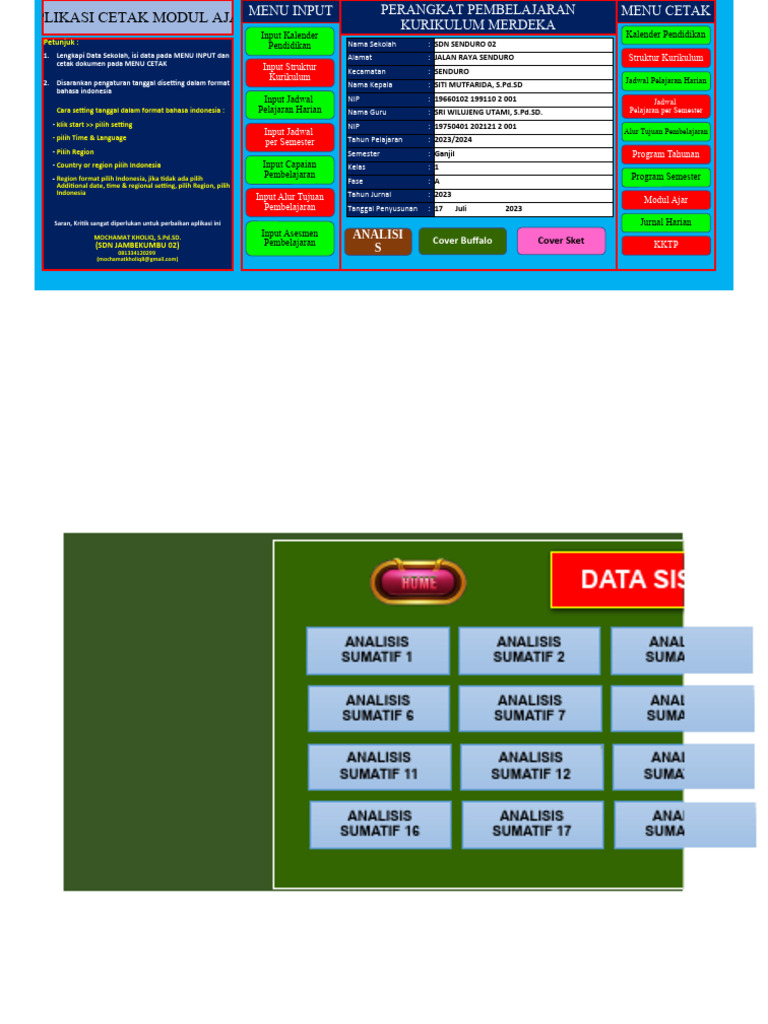 Perangkat RPP Ikm Ganjil Kelas 1 | PDF