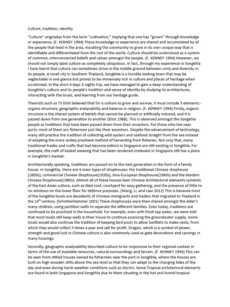 Culture, Tradition, Identity | PDF | Traditions | Knowledge