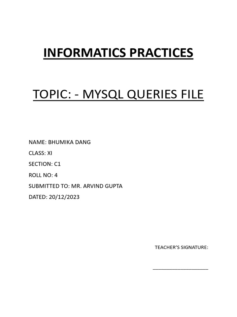 Ip Practical File Pdf