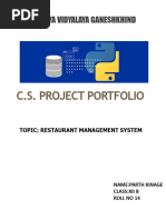 Movie Ticket Booking System Cs Project STD - Xii - Nandini Narayanan ...