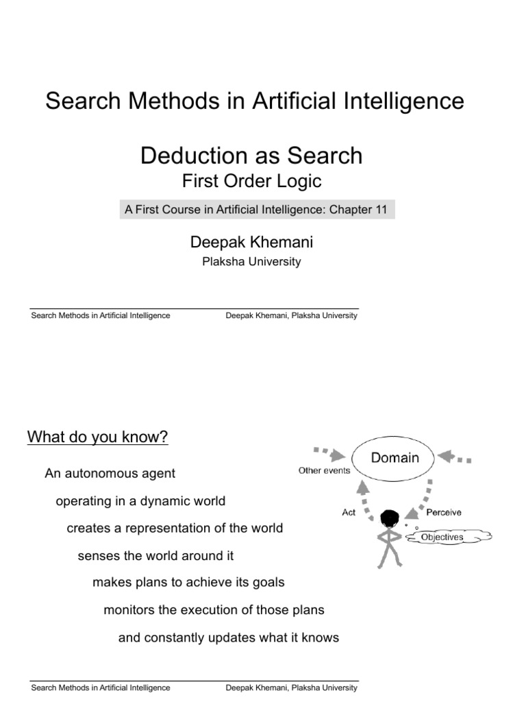 SMAI-Deduction-as-Search-full | PDF | Logic | Inference
