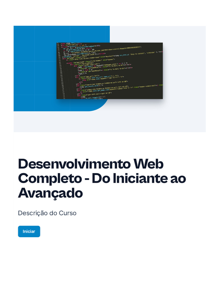 Desenvolvimento Web Completo Do Iniciante Ao Avancado | PDF